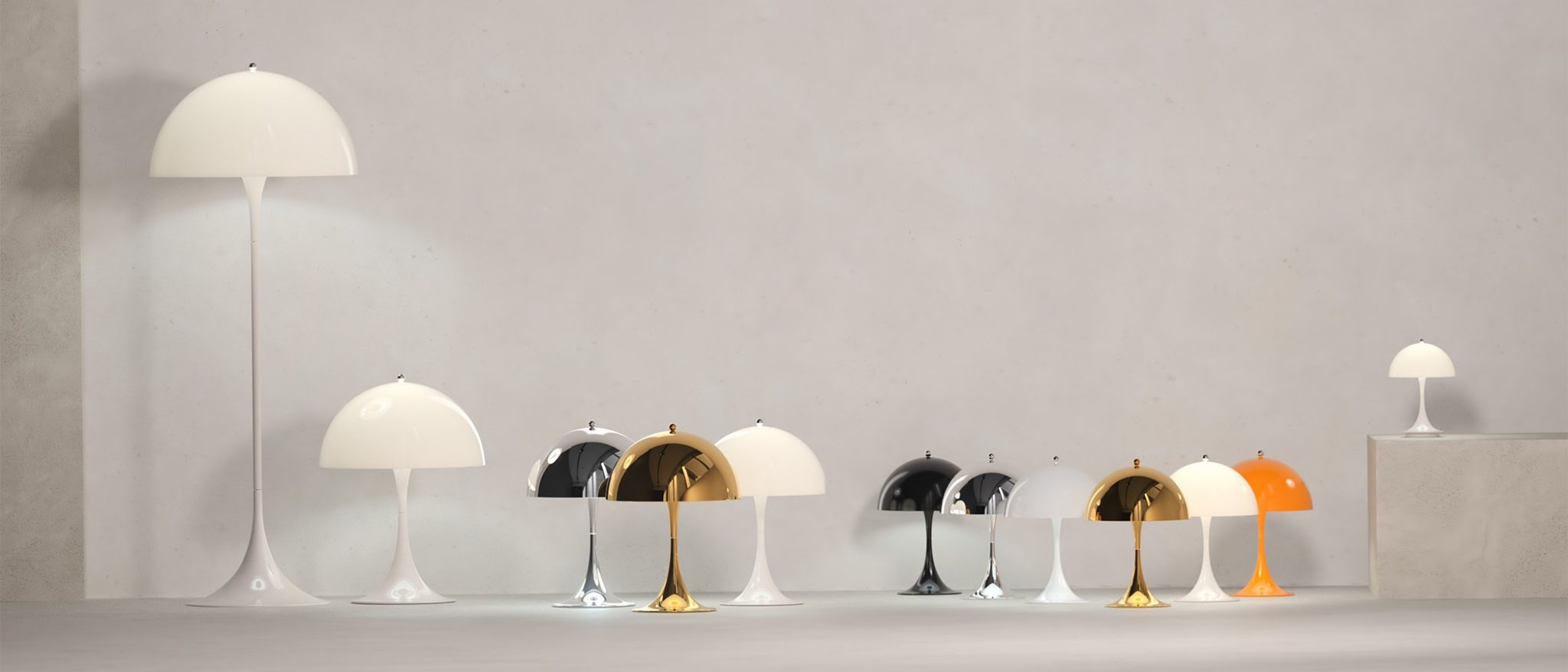 Panthella Mini & Table 320 lamp by Verner Panton – Louis Poulsen ...