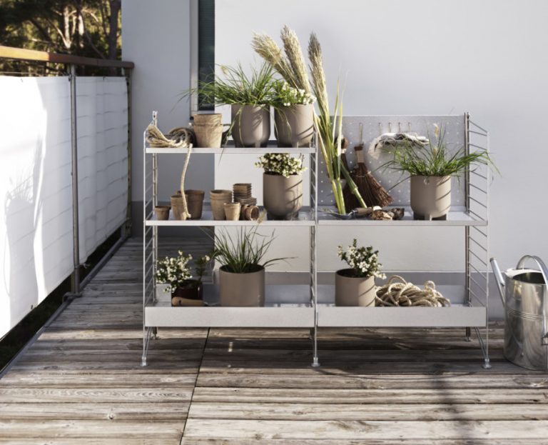 Metal Outdoor String System now stands on its own feet ...