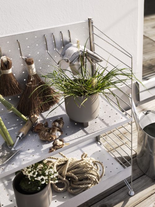 Metal Outdoor String System now stands on its own feet ...