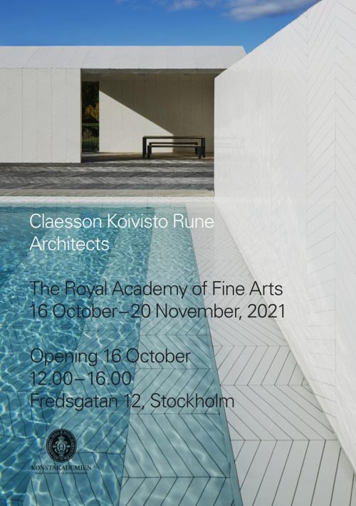 The Architecture of Claesson Koivisto Rune presented at The Royal ...