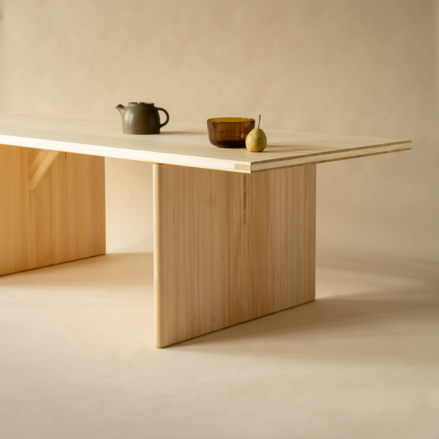 Kolmio Dining Table Made in Finland in slow grown, solid Finnish pine ...