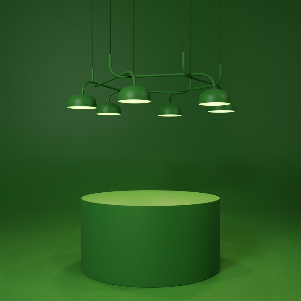 Serpentine Light is an airy suspension lamp made from elaborate twists ...