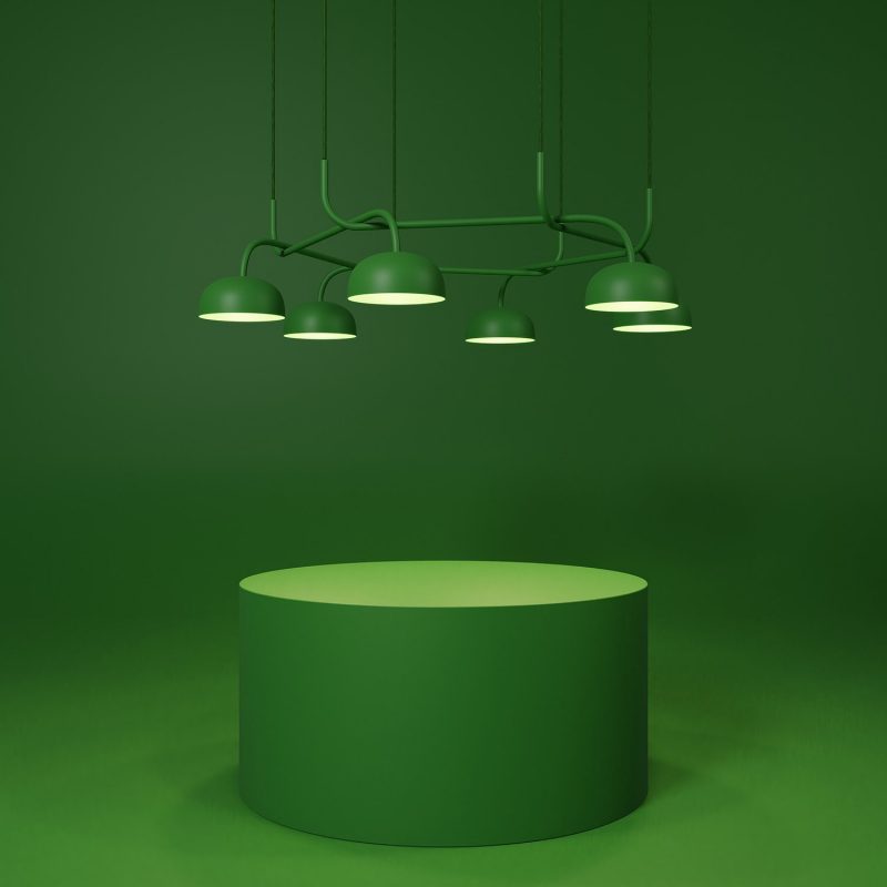 Serpentine Light is an airy suspension lamp made from elaborate twists ...