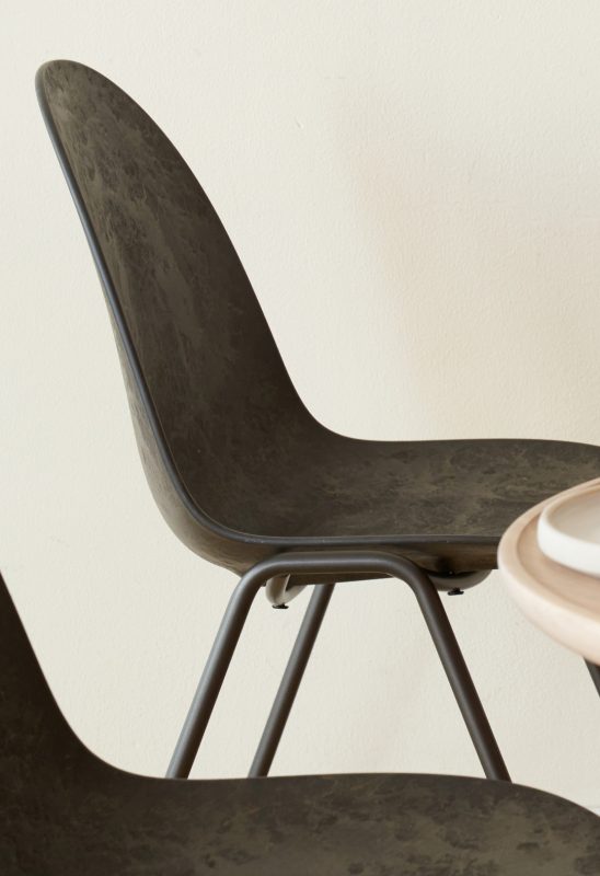 New stackable shell chair made of waste materials. Eternity by Space ...