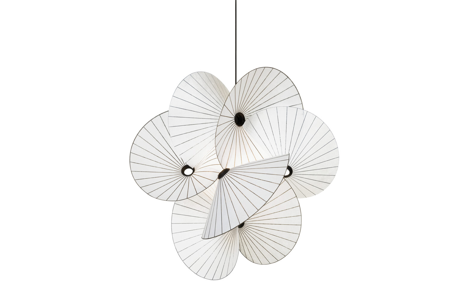 Serpentine Light is an airy suspension lamp made from elaborate twists ...