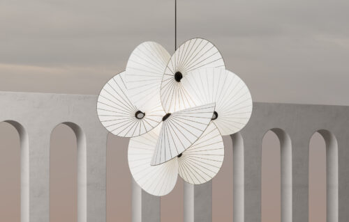 Serpentine Light is an airy suspension lamp made from elaborate twists ...
