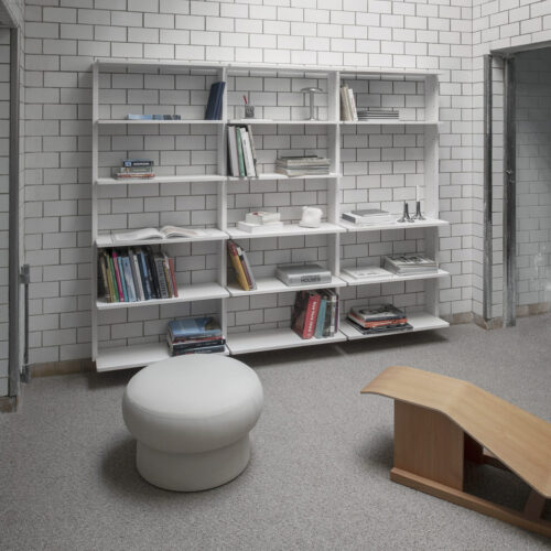 Gridlock a wall-mounted shelving system design by Chris Martin ...
