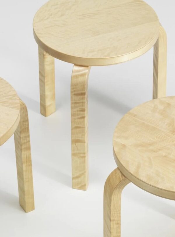 Alvar Aalto's Legendary Stool 60 Returns in Distinctive Loimu Edition by Artek ...