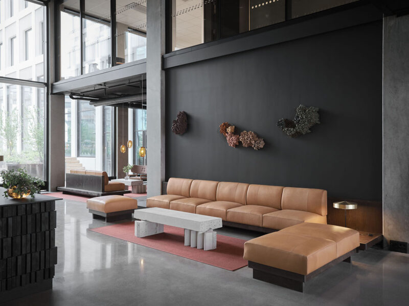 Hyllie Terrace atrium with interior design by Louise Hederström made ...