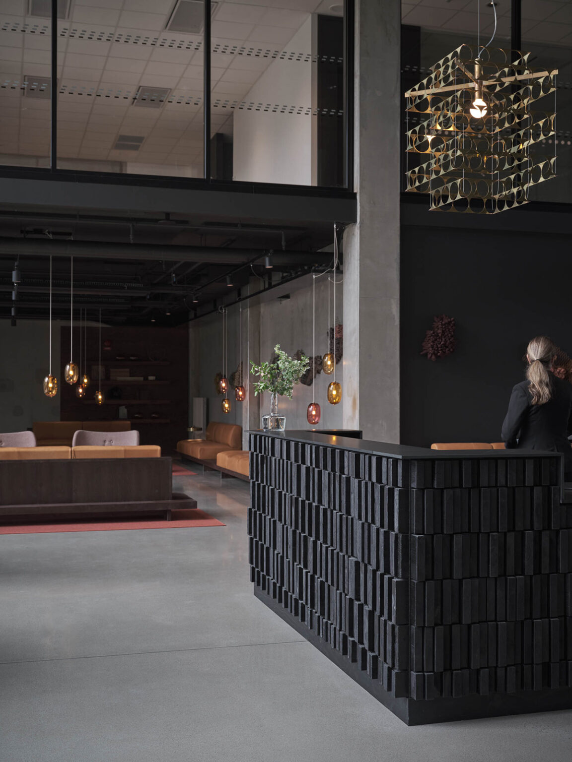 Hyllie Terrace atrium with interior design by Louise Hederström made ...