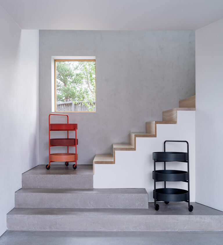 A trolley of flexibility with removable trays design by Stine + Tekla ...