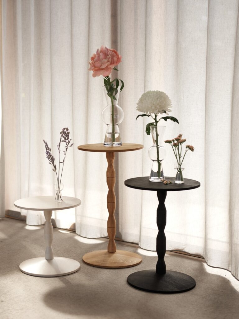 Pedestal table design by Matti Klenell for Design House Stockholm ...