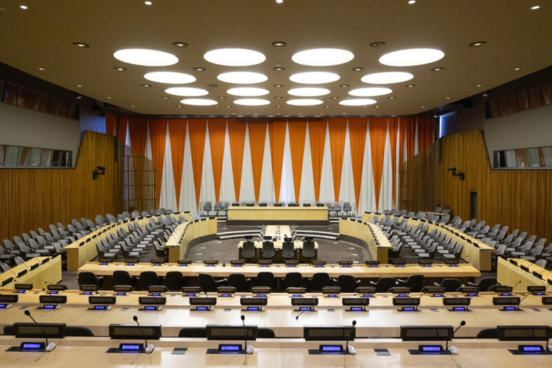 New UN chair, Zen New York made by Gärsnäs, ready for the opening of ...