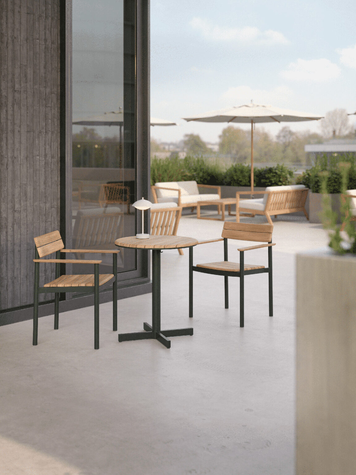 The Pelagus series expands with four new tables, stackable counter and ...