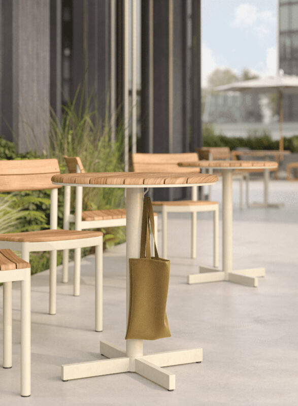 The Pelagus series expands with four new tables, stackable counter and ...